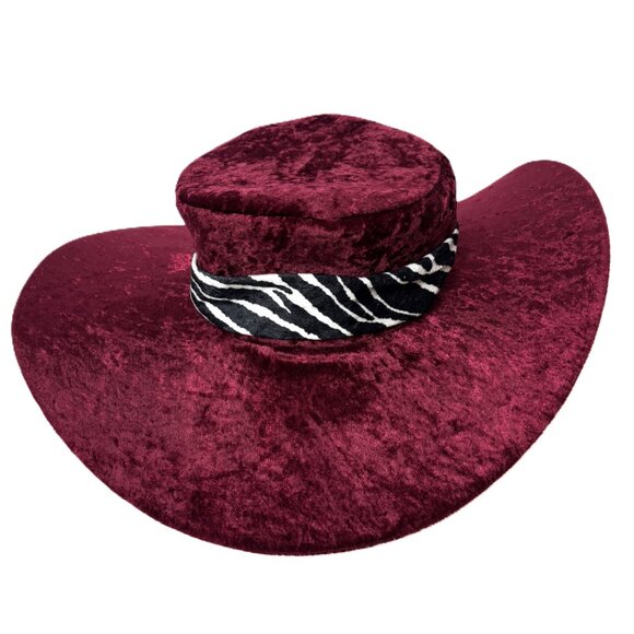 Source Unknown | Accessories | 7s Style Burgundy Velvet Pimp Big Daddy ...